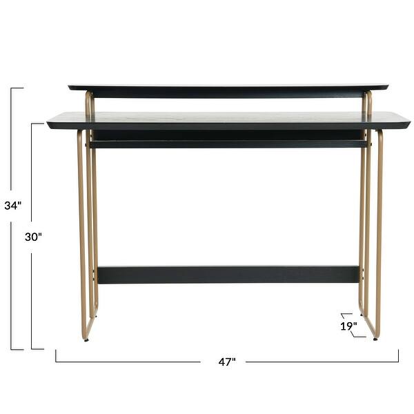 Computer Desk with Wood Veneer - Bed Bath & Beyond - 36910996