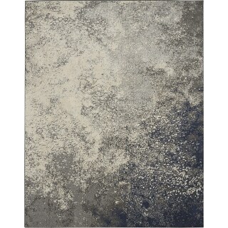 8' x 10' Charcoal and Ivory Abstract Area Rug - 3'6" - Bed Bath ...