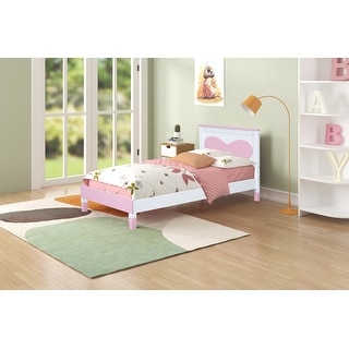 Twin Size Wooden Bow Bed - Bed Bath & Beyond - 40238090
