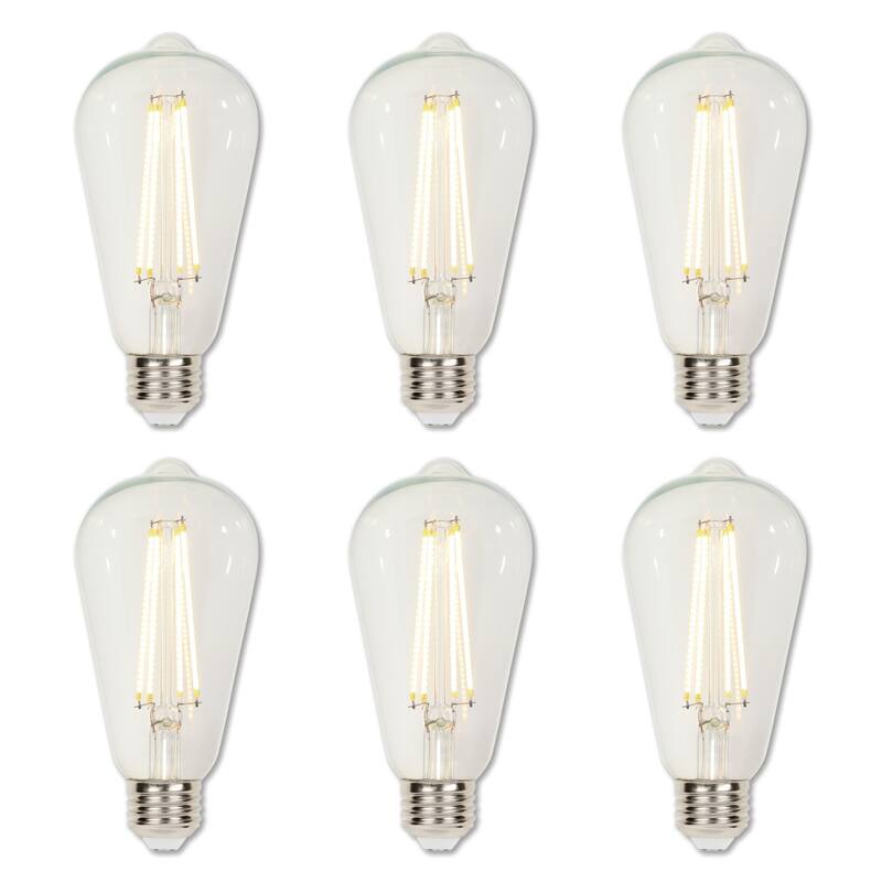 Westinghouse Lighting 6.5-Watt (60-Watt Equivalent) Clear ST20 Dimmable ...