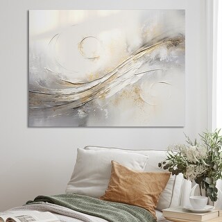 Designart "Abstract Music Note Silver Grace" Music Wall Art - Bed Bath ...