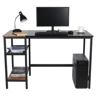 47 Inch PC Table Workstation Modern Style Desk for Home Office Sturdy ...