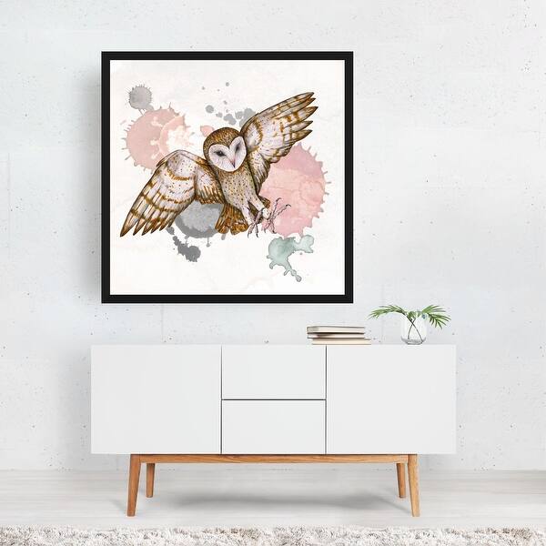 Attacking Barn Owl Illustrations Animals Bird Rural Art Print/Poster ...
