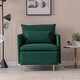 Emerald Green Living Room Chair, Overstuffed Modern Arm Sofa Chair with ...