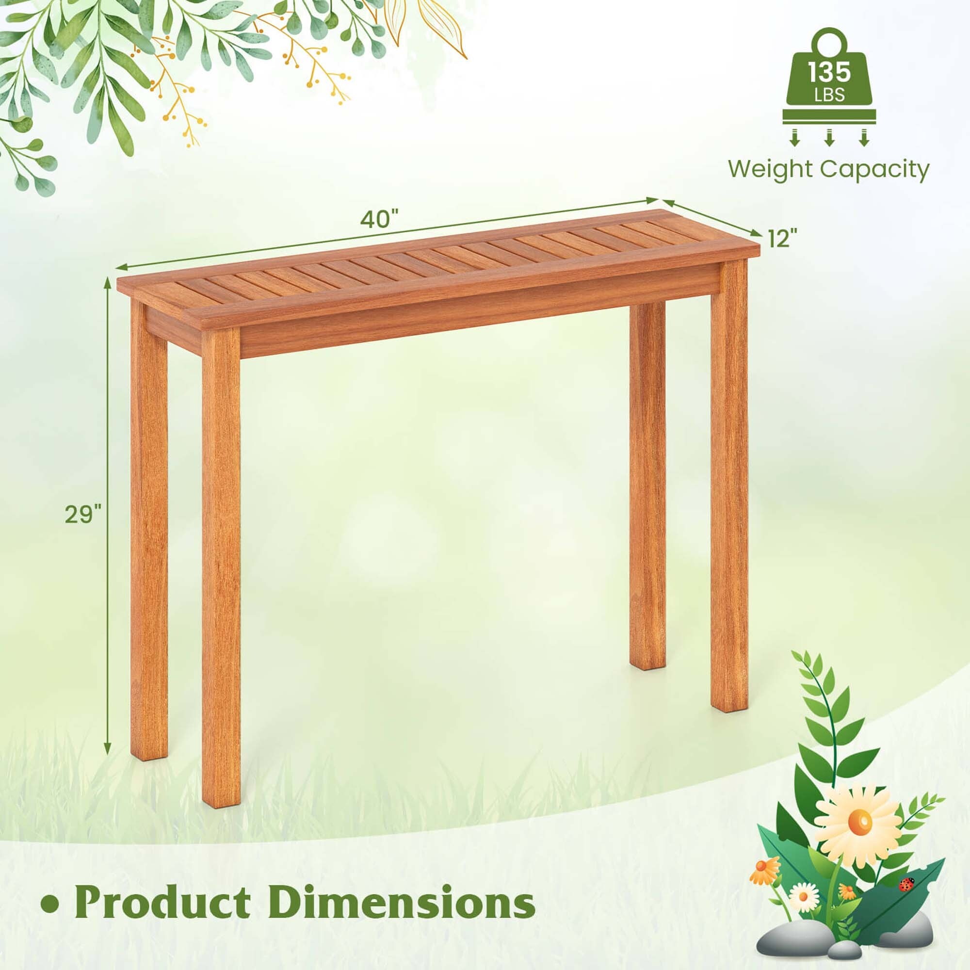 narrow dining table dimensions