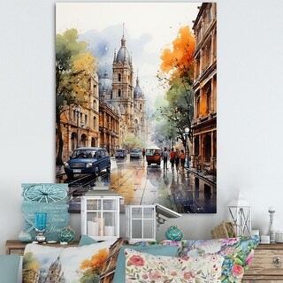 Designart "Mexico Zocalo Splendor Urban" Mexico Wall Art Living Room ...