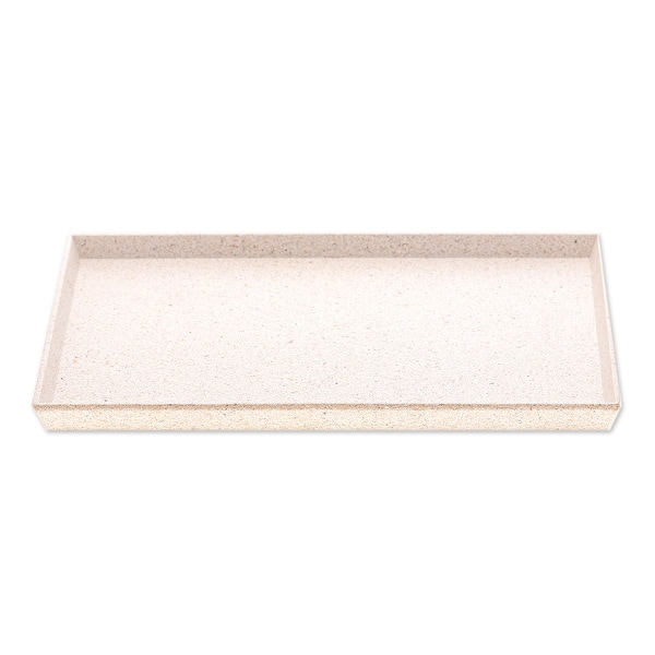 Novica Handmade Ivory Environment Recycled Rice Husk Bio-Composite Tray ...