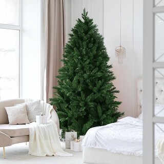 5 Foot PE/PVC Christmas Tree with Enhanced Realism, Easy Assembly, and ...