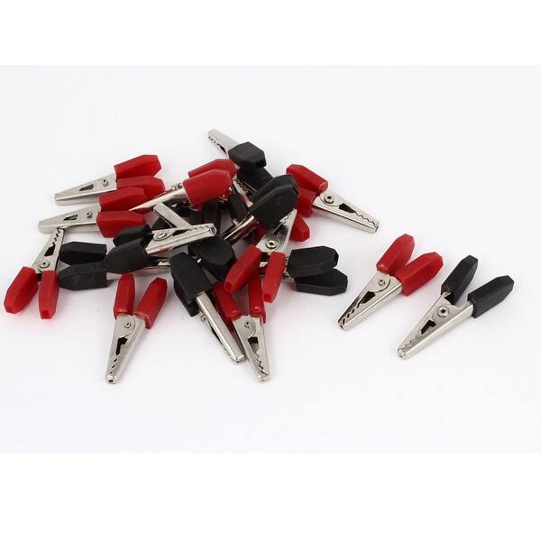 20 Pcs Insulated Test Work Crocodile Alligator Clips for Charge Cable ...