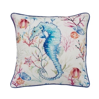 Nautical Seahorse Pillow - Bed Bath & Beyond - 42394092