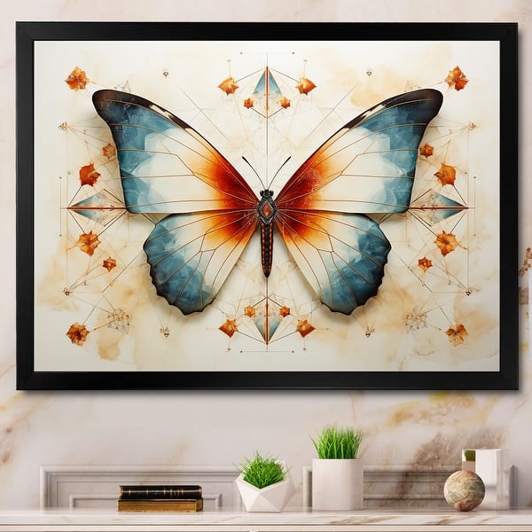 orange pattern butterfly