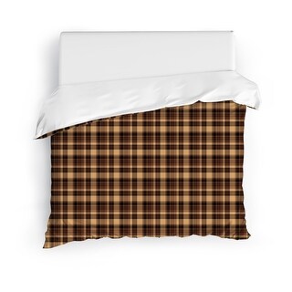 BROWN MENS FALL PLAID Duvet Cover By Kavka Designs - Bed Bath & Beyond ...