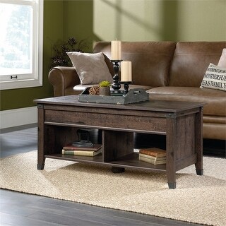 Carson Forge Lift-Top Coffee Table, Coffee Oak Finish - Bed Bath ...