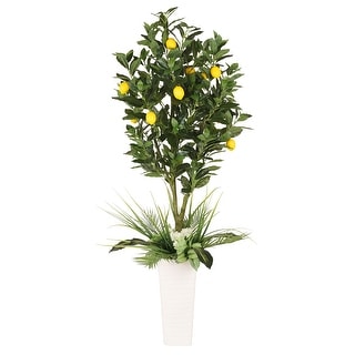 Puleo International 6 ft. Artificial Lemon Tree - Bed Bath & Beyond ...