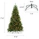 PreLit Realistic Green Spruce Artificial Christmas Tree Stand - Bed ...