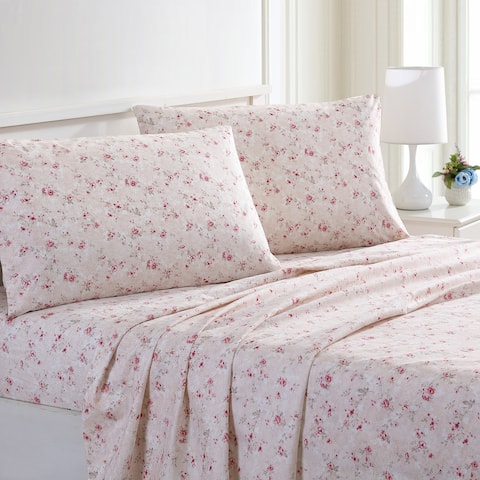 Modern Threads Vintage Washed Cotton 4-Piece Bed Sheet Set - On Sale ...
