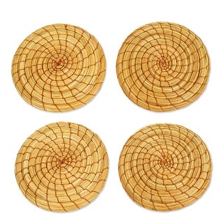 Novica Handmade Forest Cheer Pine Needles Coasters (Set Of 4) - Bed ...