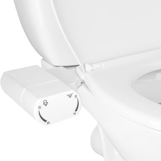 Dual Nozzle (Frontal & Rear Wash) Ultra-Slim Bidet Attachment - Bed ...