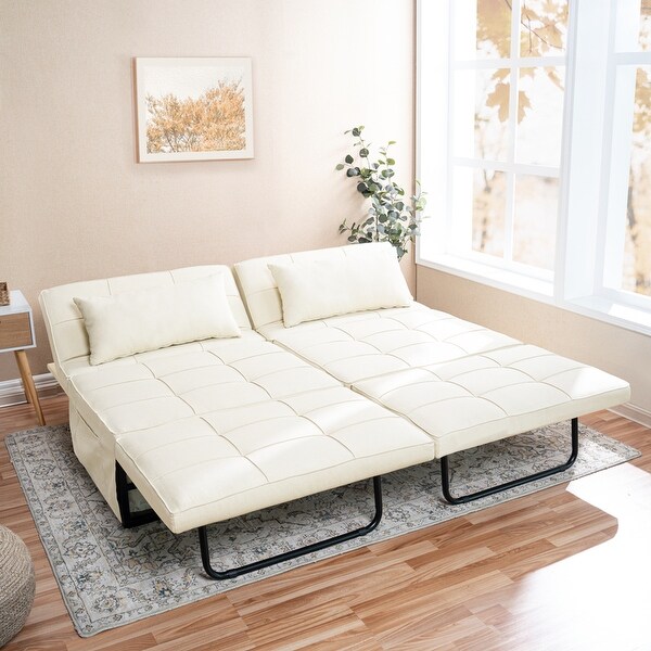 Sleeper Chair Bed 4 In 1 Multi Function Convertible Ottoman Bed Breathable Linen Bed Chair Convertible Sofa Bed On Sale Bed Bath Beyond 38354824