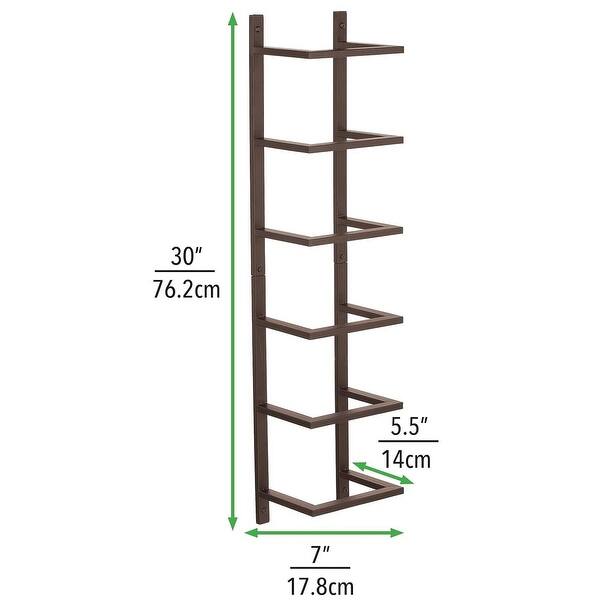 Metal 5-Level Wall Mount Towel Rack and Organizer - Bronze - Bed Bath ...