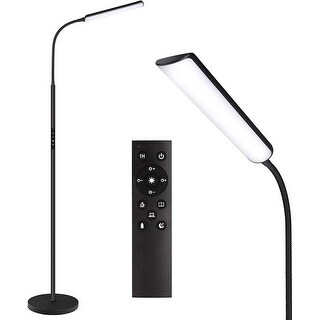 Dimunt LED Floor Lamp, 15W, 3000K-6000K, Stepless Dimming, Remote ...