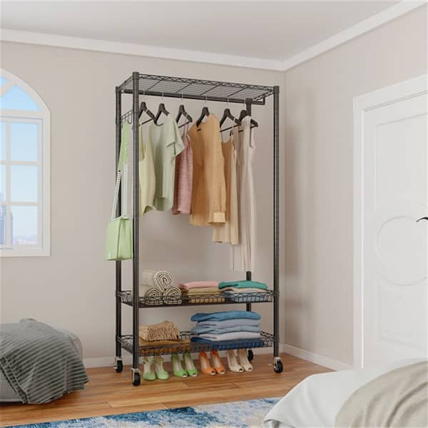 Double-layer Clothes Rack - Bed Bath & Beyond - 38944117