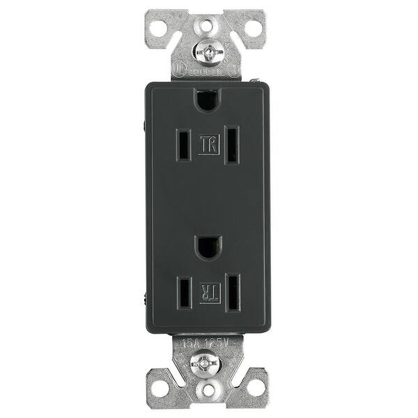 Cooper 9505TRSG ASPIRE Tamper Resistant Duplex Receptacle, Silver ...