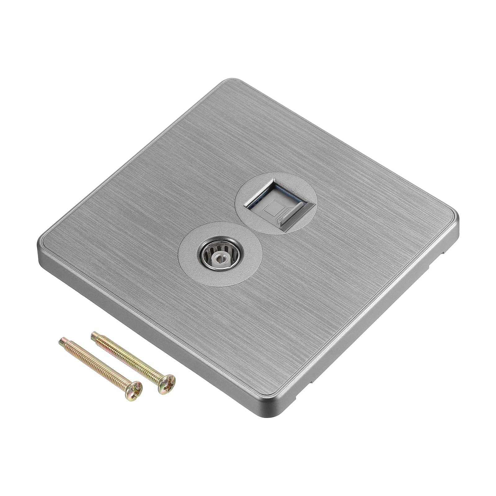 RJ45 CAT6 Socket TV Wall Plate Outlet White for Home Office - Bed Bath ...