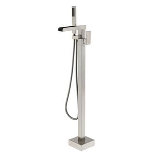 Freestanding Bathtub Faucet with Hand Held Shower and Double Handle ...