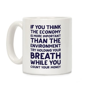 Try Holding Your Breath White 11 Ounce Ceramic Coffee Mug by LookHUMAN ...