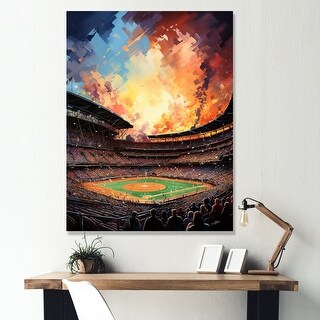 Designart "Stadium Championship Clash" Stadiums Wall Art - Bed Bath ...