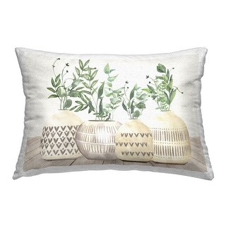 Stupell Potted Herbs Still Life Printed Outdoor Throw Pillow Design by ...