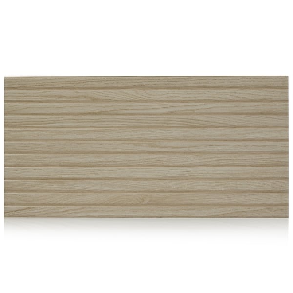 Industry Tile 12x24 Wood Panel 3D Design Wall Tile - Natural - Bed Bath ...