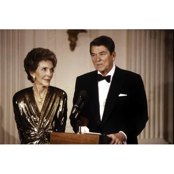 Ronald and Nancy Reagan at a podium Photo Print - Bed Bath & Beyond ...