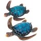 Design Toscano Blue Sea Turtle Statue, Set of 2, Full Color - Bed Bath ...