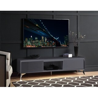 Modern Style 71" TV Stand with 1 Open Compartment, 2 Storage Drawers ...