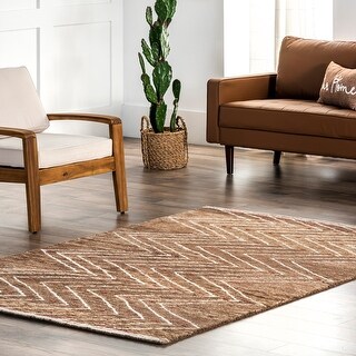 Nuloom Sharie Hand Hooked Wool & Cotton Global Inspired Area Rug - Bed ...