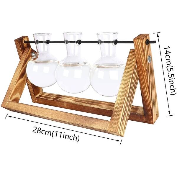 3 Pack Plant with Wooden Stand for Home & Wedding Decrations - Bed Bath ...