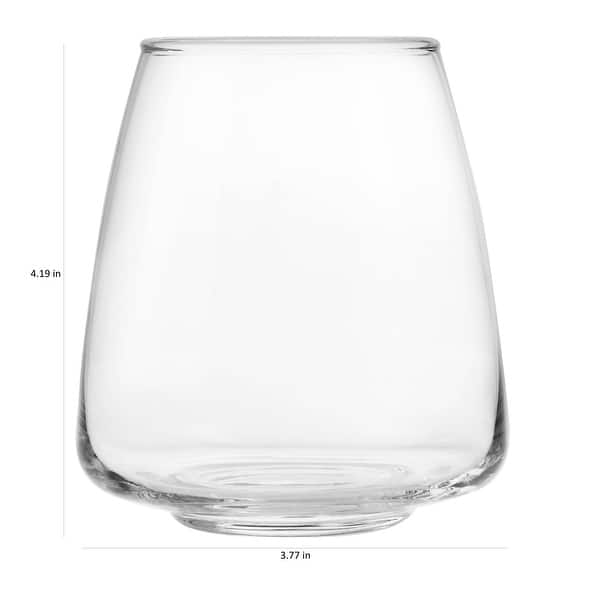 Libbey Stemless Stackable Tapered All Purpose Wine Glasses, 16-ounce, Set of 6 - Set of 6 - Bed ...