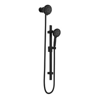 Retreat 4-in Multi-function Showerhead Shower System with Slide Bar and ...