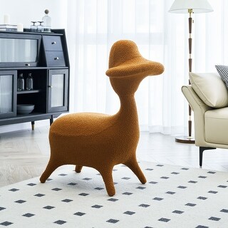 Tiktok Explosion Gaming Chair Brown Felt Single Sofa Pony Chair - Bed ...