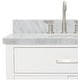 Ariel H073DCWOVO Bristol 73" Free Standing Double Oval Basin Vanity ...