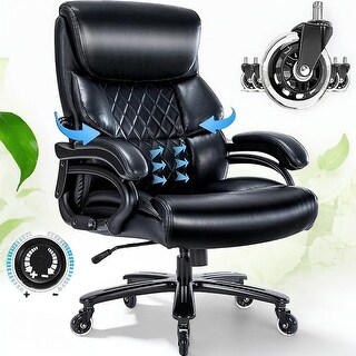 Heavy Duty Office Chair with Rollerblade Wheels Executive Office Chair ...