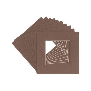 20x20 Mat for 12x12 Photo - Chocolate Brown Matboard for Frames ...