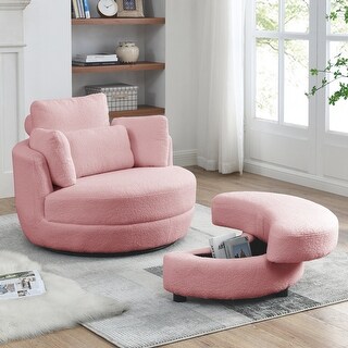 Oversized chair and storage ottoman store