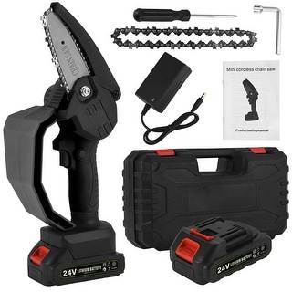 24V 350W Mini One-Hand Saw Woodworking Electric Chain Saw Wood Cutter ...