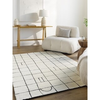 Yamilet Modern Checkered Area Rug - Bed Bath & Beyond - 39647478
