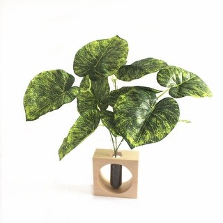 1Pc Artificial Wide Leaf Foliage Plant Photograph Prop Party Home Table ...