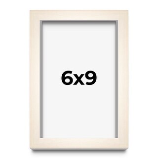 6x9 Frame White Wash Solid Wood Picture Frame | 0.8125 Inch Moulding ...