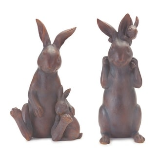 Mother Rabbit and Baby Bunny Statue (Set of 2) - Bed Bath & Beyond ...